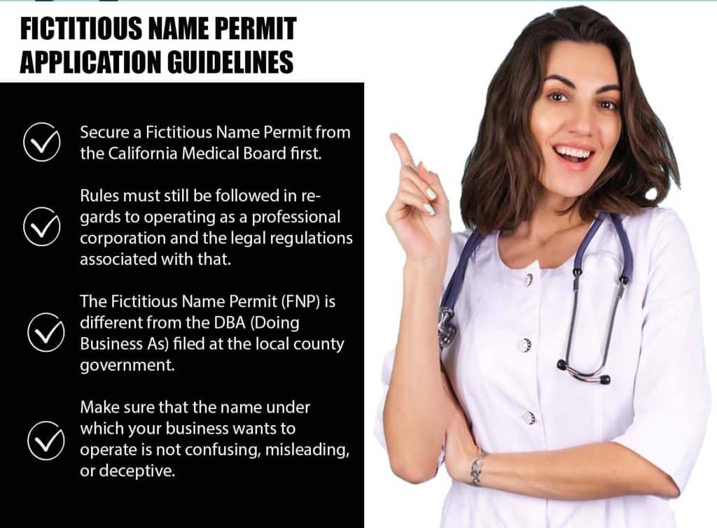Professional Medical Corporation Name Requirements | California